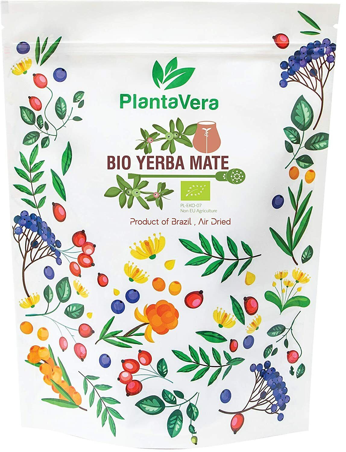 Yerba Mate, BIO, aus Brasilien, Organisch, Mati, Despalada - Enthält 9 ...